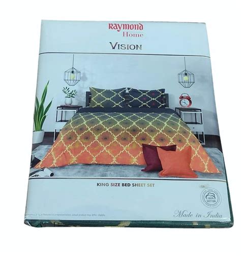 Floral Print Raymond Cotton King Size Bed Sheet At Rs 2699piece In