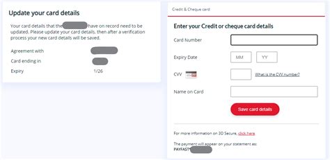 update payfast user card details using token · issue 41 · woocommerce