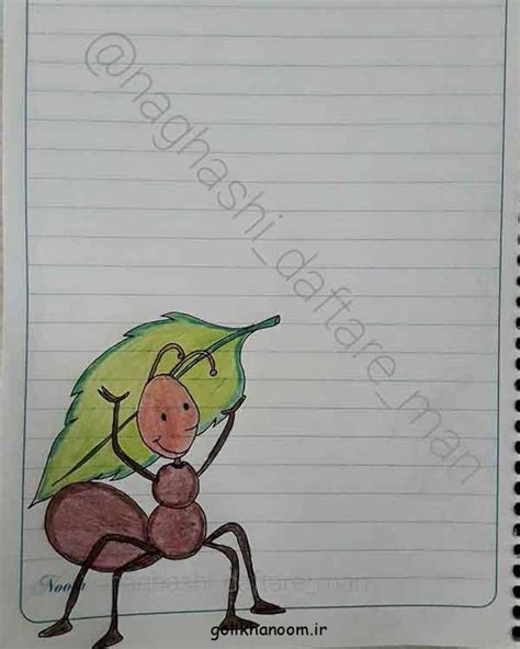 نقاشی مورچه آسان ۲۰۲۵؛ طرح های مختلف با رنگ آمیزی و خام بسیار راحت