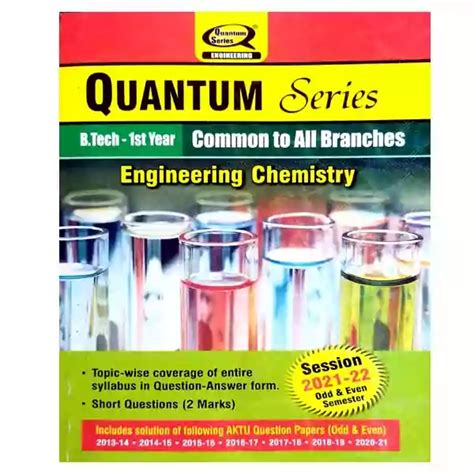 Engineering Chemistry Quantum Series B Tech St Year