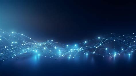 Premium Photo Digital Connectivity Dynamic Dots And Lines In Abstract