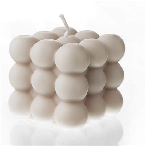 Lawa Bubble Candle Cube Soy Wax Geometric Elegant