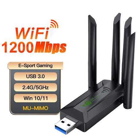 1200Mbps 2 4G 5Ghz Dual Band USB 3 0 WIFI USB Network Card Adapter
