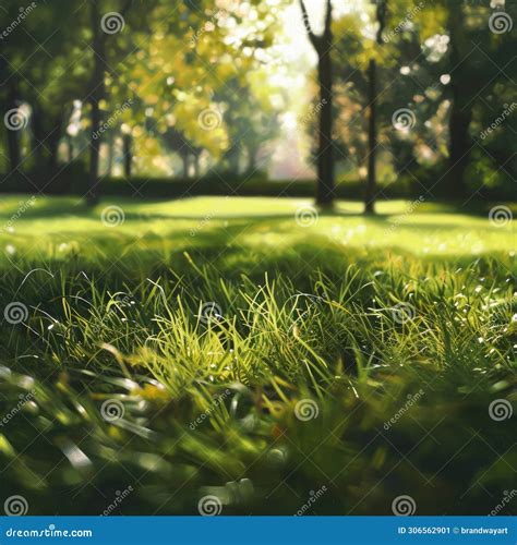 Grassy Field With Trees In Background Stock Illustration Illustration Of Outdoors Colors