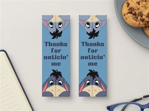 Peeking Eeyore Bookmark Etsy