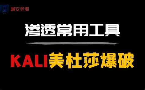 网络安全渗透常用工具kali美杜莎爆破 白帽黑客 linux ctf 编程 程序员 老邪讲网络安全 老邪讲网络安全 哔哩哔哩视频