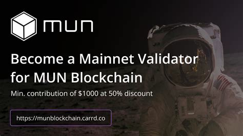 Big News We Are Inviting You To Become Mun Mainnet Node Validator We