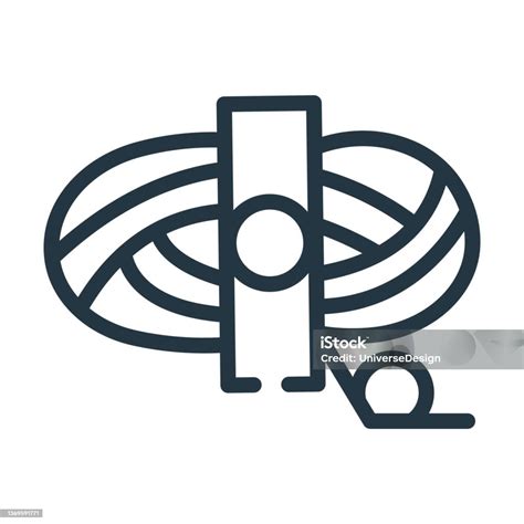 원사 아이콘 얇은 선 아이콘 바느질 개념 격리 윤곽 기호에서 공예 선형 아이콘을 조정합니다 웹 디자인 및 앱에 대한 벡터 그림 기호 요소입니다 0명에 대한 스톡 벡터 아트