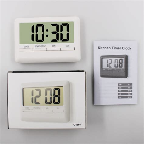 Magnetische Attractie Timer Klok Voor Koken Groot Scherm Tijd Countdow