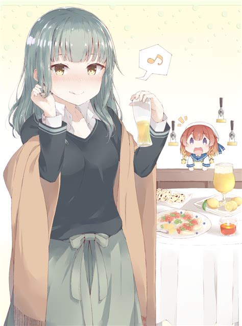 Safebooru 2girls Absurdres Alternate Costume Alternate Hairstyle Aqua