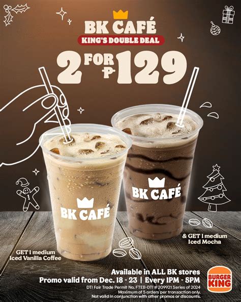 Manila Shopper Burger King Buy1 Get1 Iced Coffee Promo