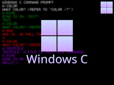 Windows C MS DOS Test By Howtobecool