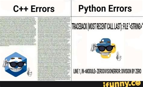 C Errors Python Errors TRACEBACK MOST REENT CALLAS LE INE MODULE