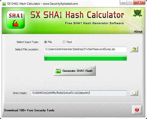 Download Sx Sha1 Hash Calculator V10 Freeware Afterdawn Software