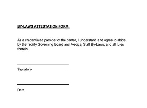 By Laws Attestation Form Asc Solutions Library