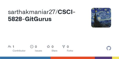 Github Sarthakmaniar27csci 5828 Gitgurus