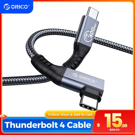 Orico 맥북 Egup용 썬더볼트 4 케이블 2m Hdmi 호환 비디오 8k 60hz Usb C Pd100w 고속 충전 40gbps 데이터 전송 나일론