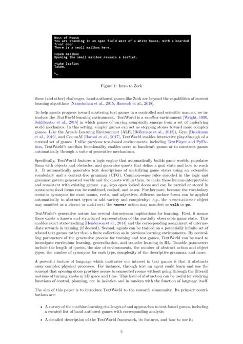Textworld A Learning Environment For Text Based Games Deepai