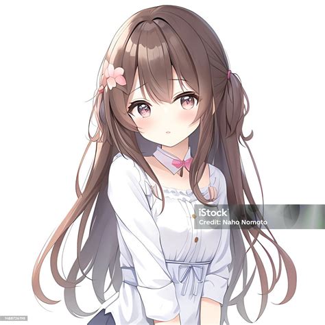 Ilustrasi Gadis Manis Anime Kartun Jepang Imut Moe Perempuan Kawaii