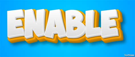 Enable Text Effect And Logo Design Word