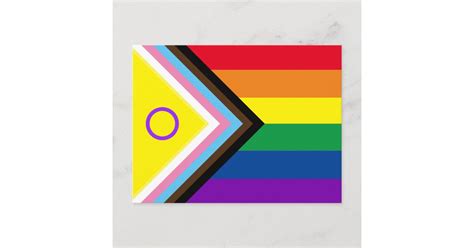 Intersex Progress Pride Flag Postcard Zazzle