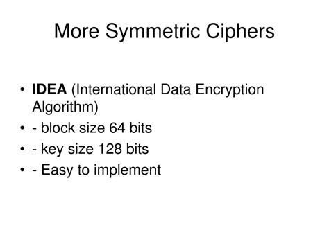 Ppt Ch 3 Block Ciphers And The Data Encryption Standard Powerpoint