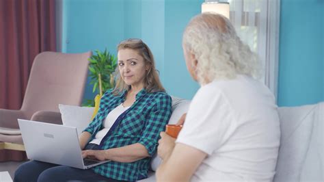 A Woman Hiding Something From Her Husband Confidential Work 33060107 Stock Video At Vecteezy