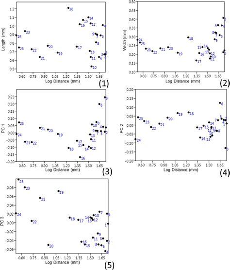 Correlation Graph Between 1 Length Of The Trace And Log Of The Download Scientific Diagram