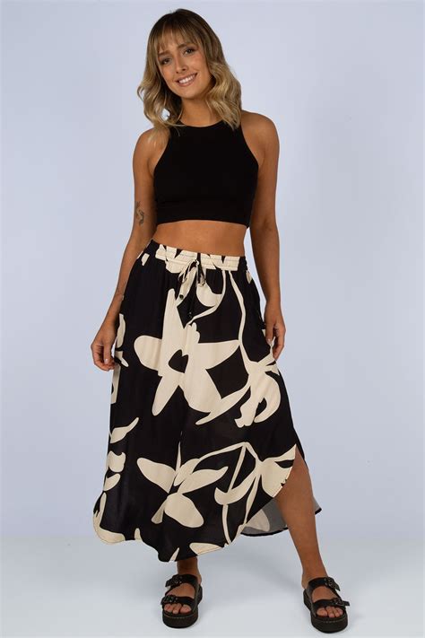 Saia Midi Estampada Made In Guarda Ecological Trend
