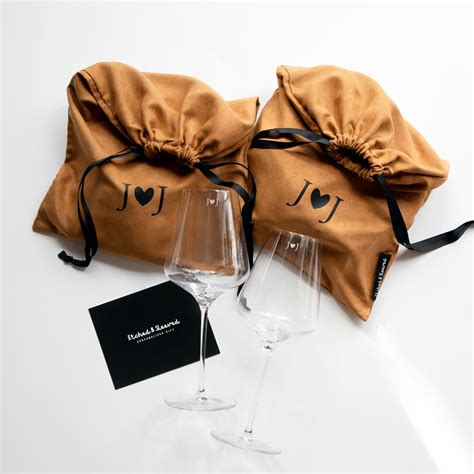 Personalised Wine Glasses Etched And Sleeved