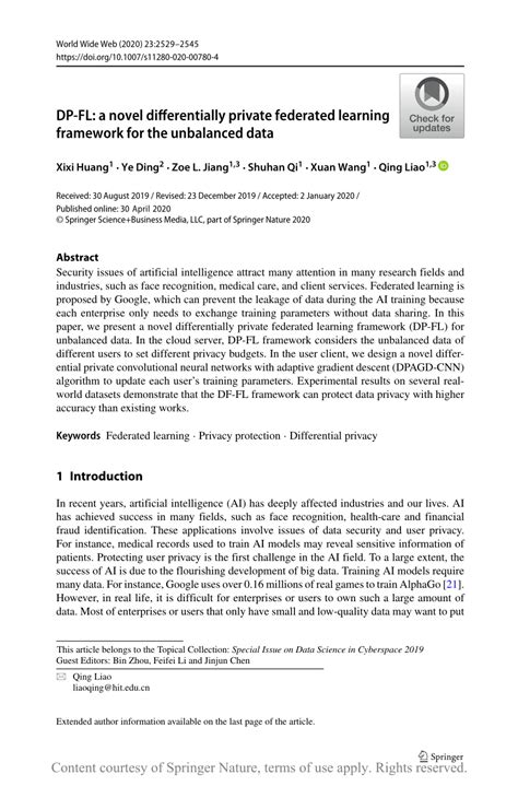 Dp Fl A Novel Differentially Private Federated Learning Framework For