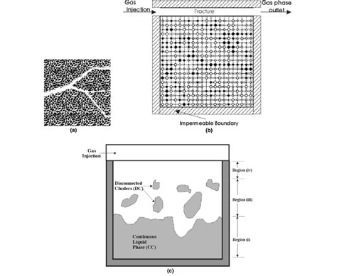 A Schematic Representation Of Fractured Porous Media B