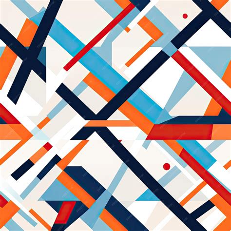 Premium Photo Patterns Featuring A Mix Of Intersecting Lines And Angles