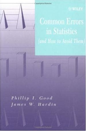 Common Errors In Statistics Biblio Sciences
