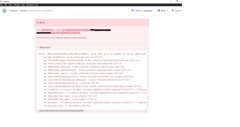 Configfile Is Invalid Error · Issue 22369 · Cypress Iocypress · Github