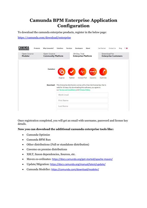camunda bpm enterprise application configuration pdf cloud