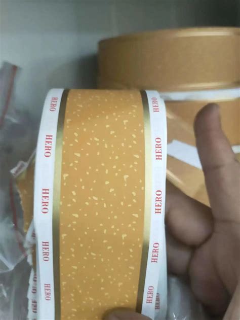 Cigarette Filter Use Color Yellow Pure Wood Base Tipping Paper