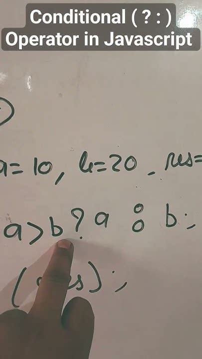 java script conditional operators javascript js operator