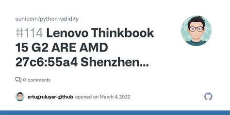 lenovo thinkbook 15 g2 are amd 27c6 55a4 shenzhen goodix technology co ltd goodix fingerprint
