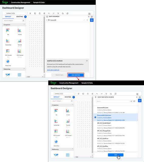 Add A Custom Dashboard And Specify The Api Data Source