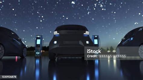 전기 자동차 충전 스테이션 충전소에서 전기 자동차 3d 렌더링 전기 자동차 대체 연료 자동차에 대한 스톡 사진 및 기타 이미지 전기 자동차 대체 연료 자동차 전기자동차
