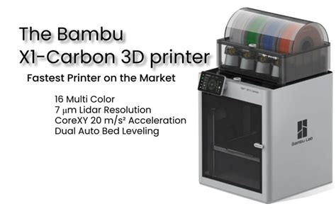 The Bambu X1 Carbon 3d Printer