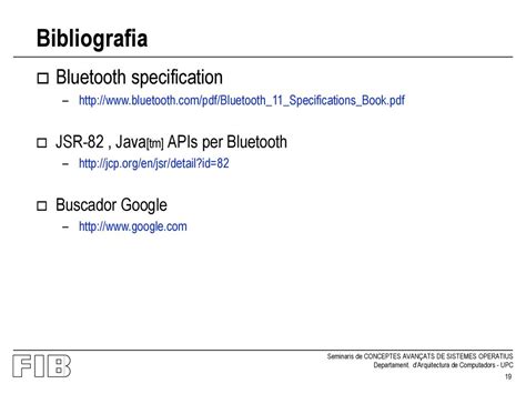 Bluetooth i J2ME una combinació inalàmbrica multi plataforma ppt