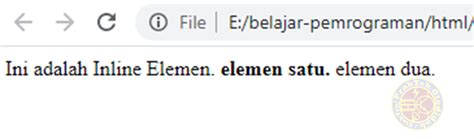 Belajar HTML Penggunaan Tag Elemen Dan Atribut Dalam HTML