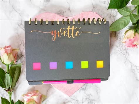 Personalized Notebook Customizable Name And Heading Wedding Etsy