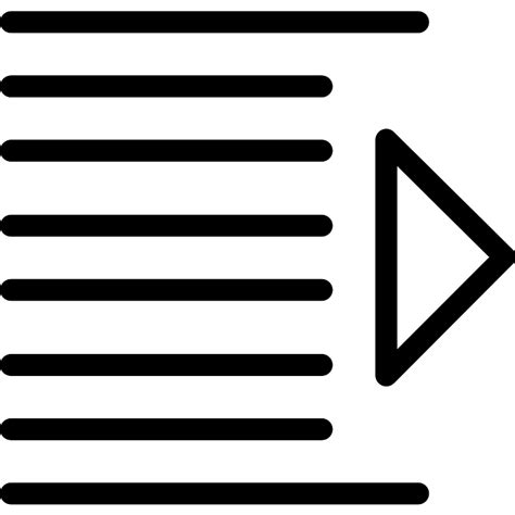 Right Indentation Text Editor Vector Svg Icon Svg Repo