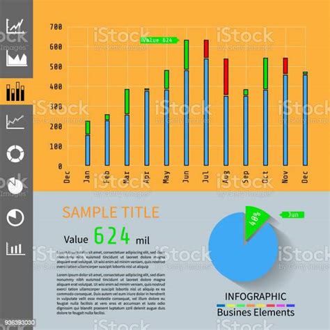 평면 디자인 그래프와 차트 간단한 Infographic 대시보드 서식 파일 0명에 대한 스톡 벡터 아트 및 기타 이미지 0명 개념 개념과 주제 Istock