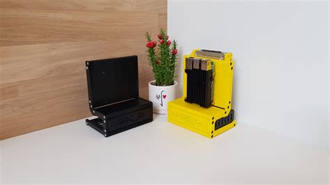 raspberry pi open air case yellow and black pla material etsy
