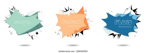 abstract colorful blobs set isolated abstract stock vector royalty