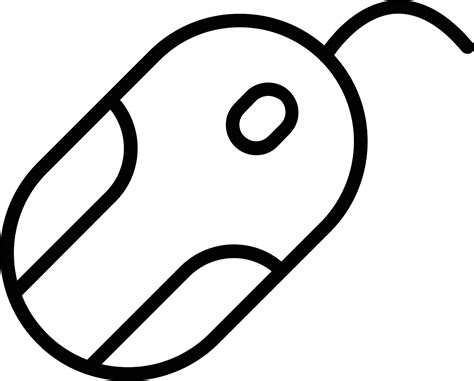 Computer Mouse Vector Line Icon Vector Art At Vecteezy